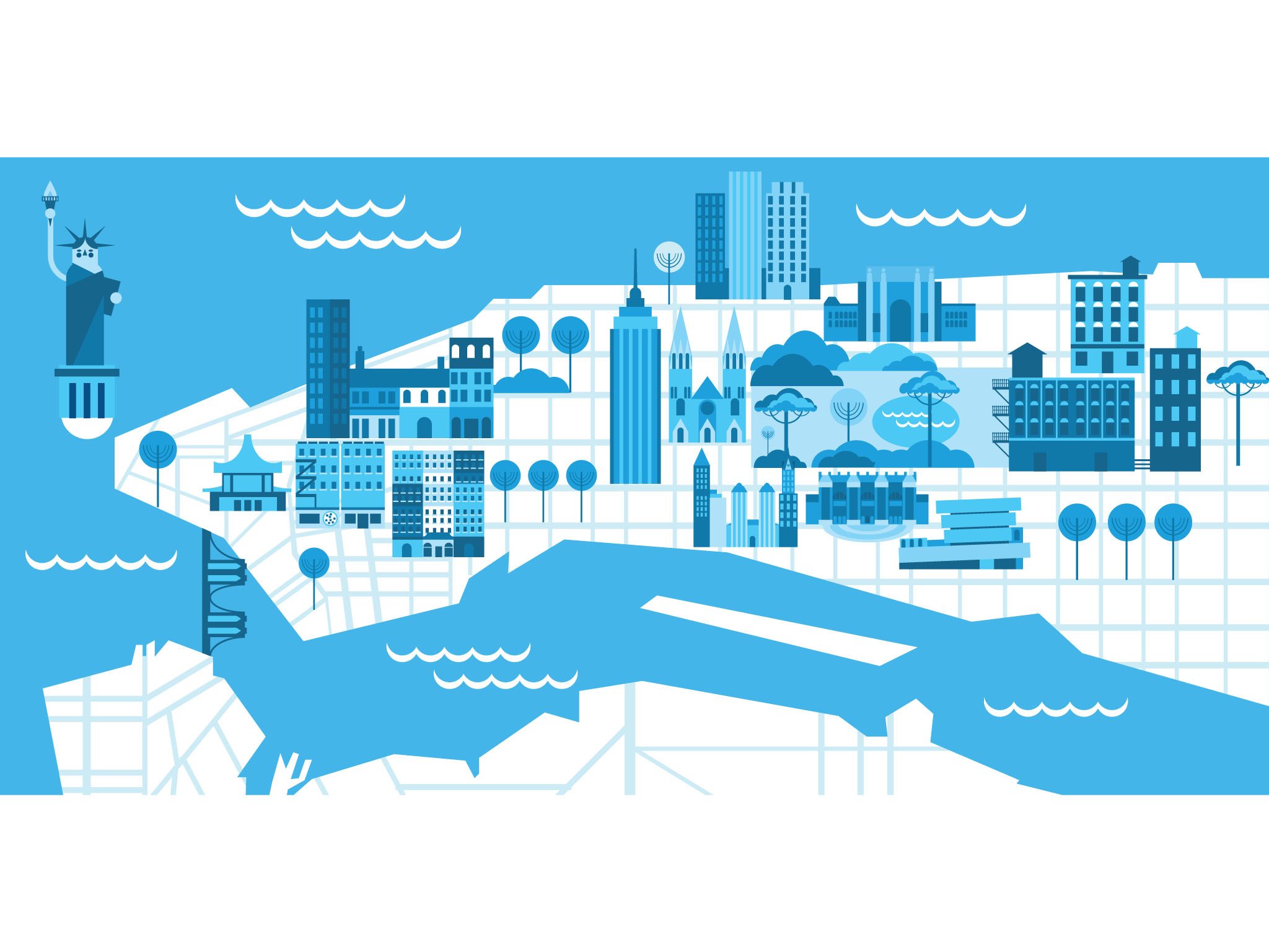 Finest Maps illustrations by Patrick Hruby at Friend and Johnson Reps